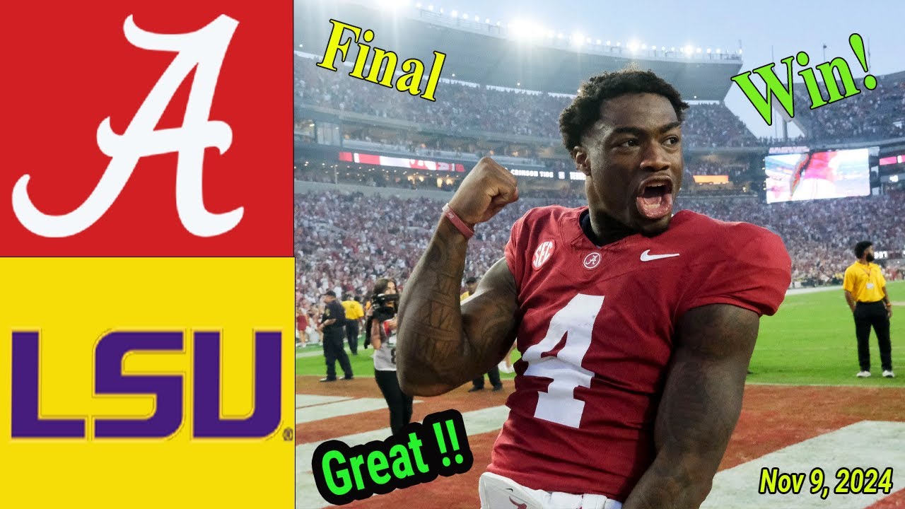 Alabama vs LSU Final [WEEK 11] GAME HIGHLIGHTS| Nov 09,2024 Men's ...