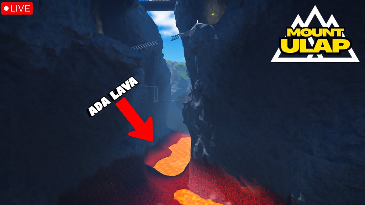 AKU MENDAKI GUNUNG ULAP DI ROBLOX DAN ADA LAVA MASIH AKTIF ! ... Mount ...