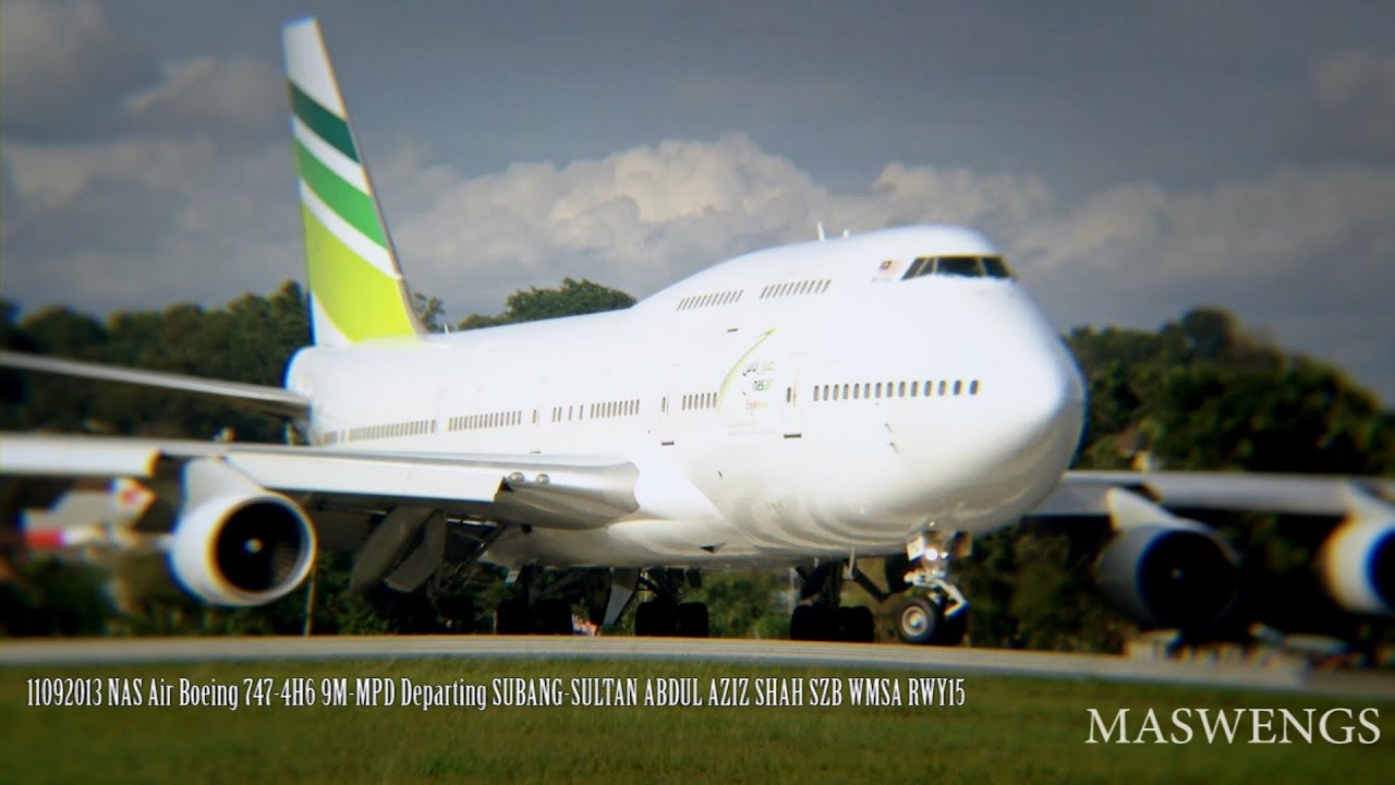 NAS Air / Eagle Express Boeing 747-4H6 9M-MPD Departing SUBANG-SULTAN ...