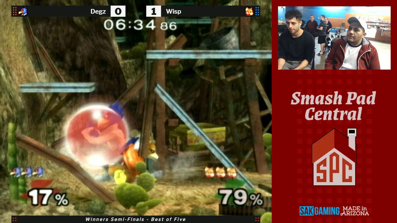 SPC 187 Winners Semi-Finals - Wisp (Fox) vs Degz (Falco) - YouTube
