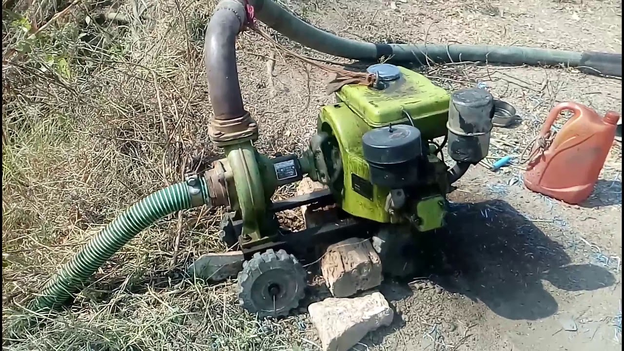 Old Diesel engine water pump super forfamenc - YouTube
