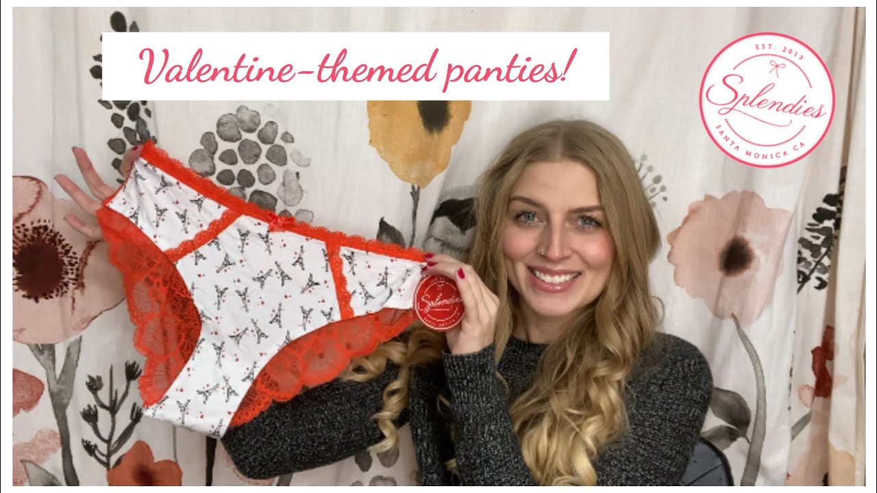 January Splendies review and unboxing! Valentine-themed panties! - YouTube