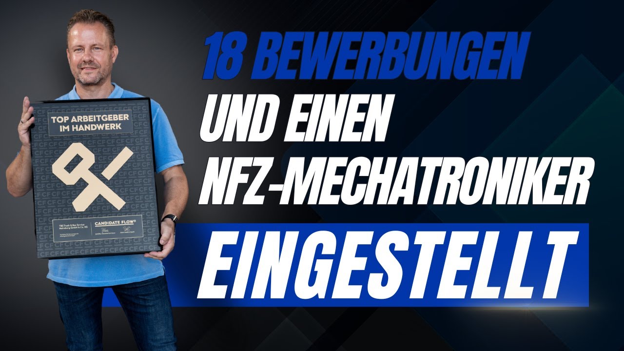 18 NFZ-Mechatroniker Bewerbungen in 30 Tagen mit erfolgreicher ...