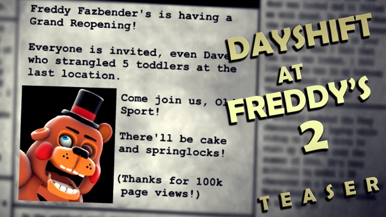 Dayshift at Freddy's 2 - Teaser - YouTube