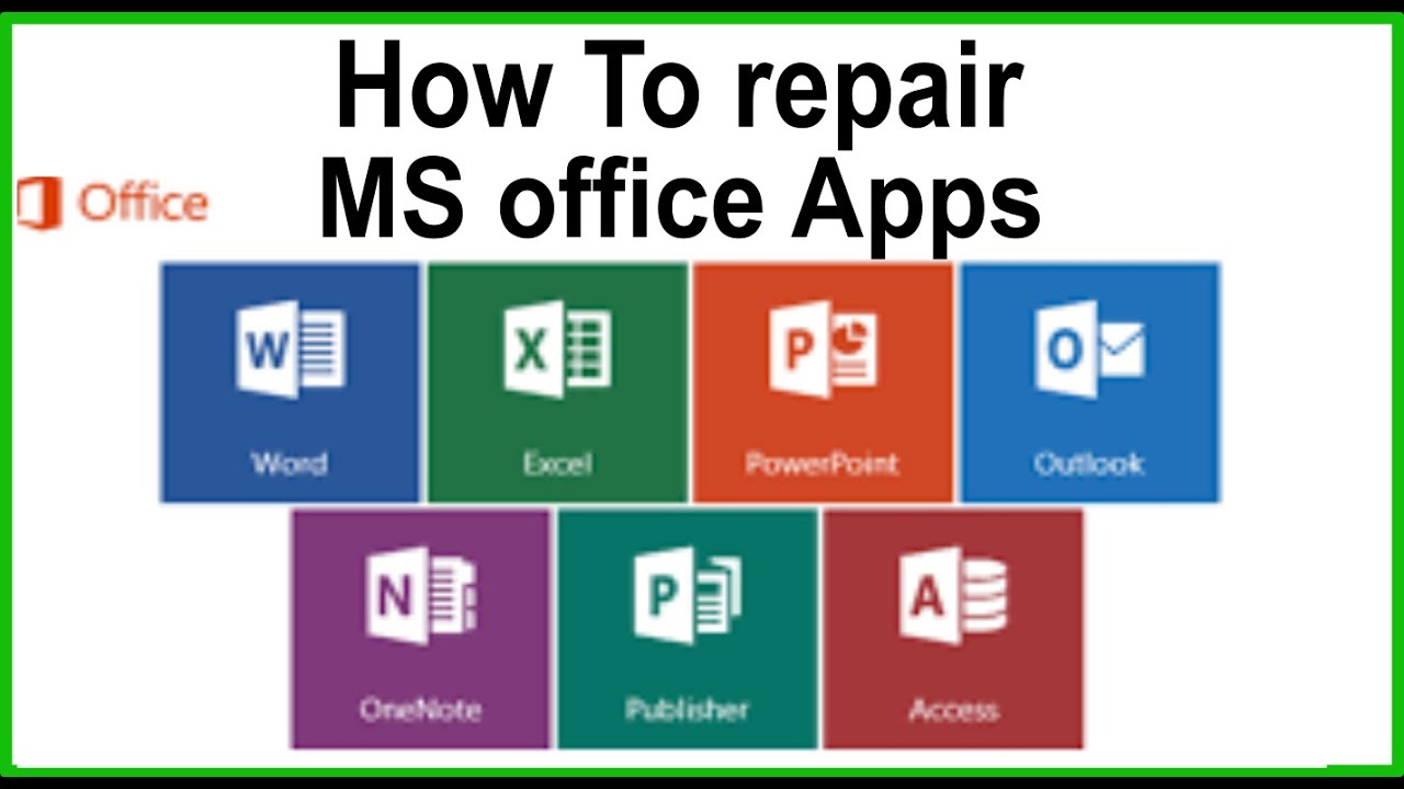 How to repair Microsoft office - YouTube