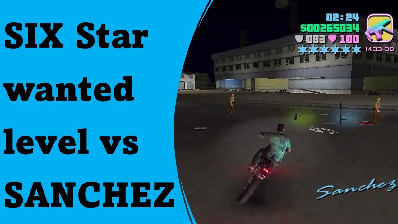 Six stars game-play play with "Sanchez" in GTA Vice City | Grand Theft ...