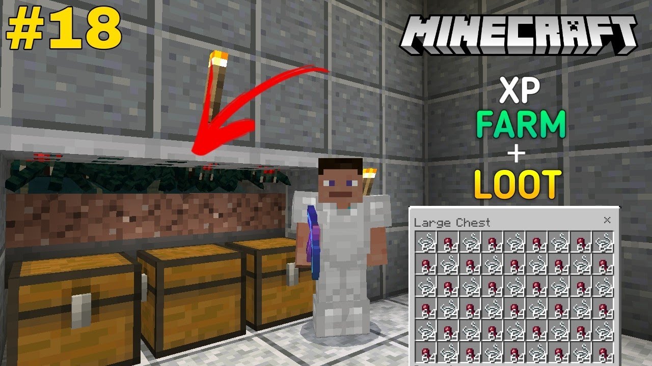 Minecraft Spider Spawner XP | How To Make Minecraft XP Farm | Gameplay ...