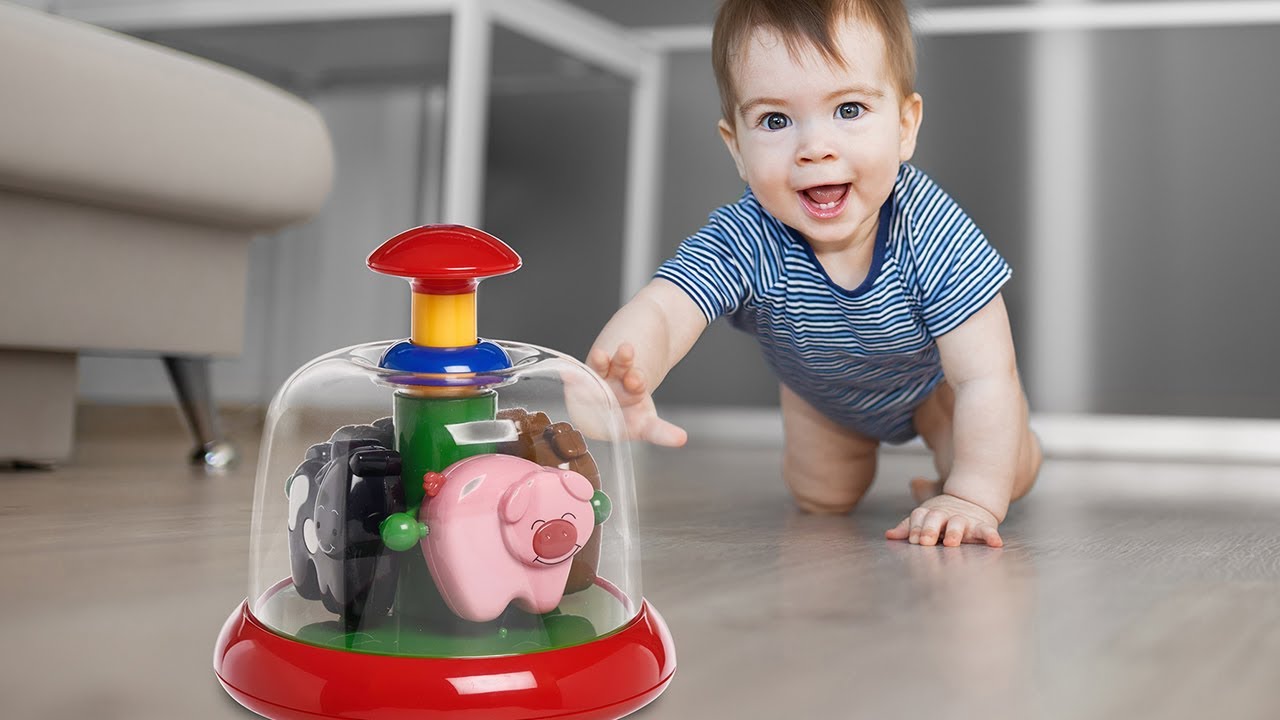 TN89137 TOLO Baby Farm Carousel - YouTube