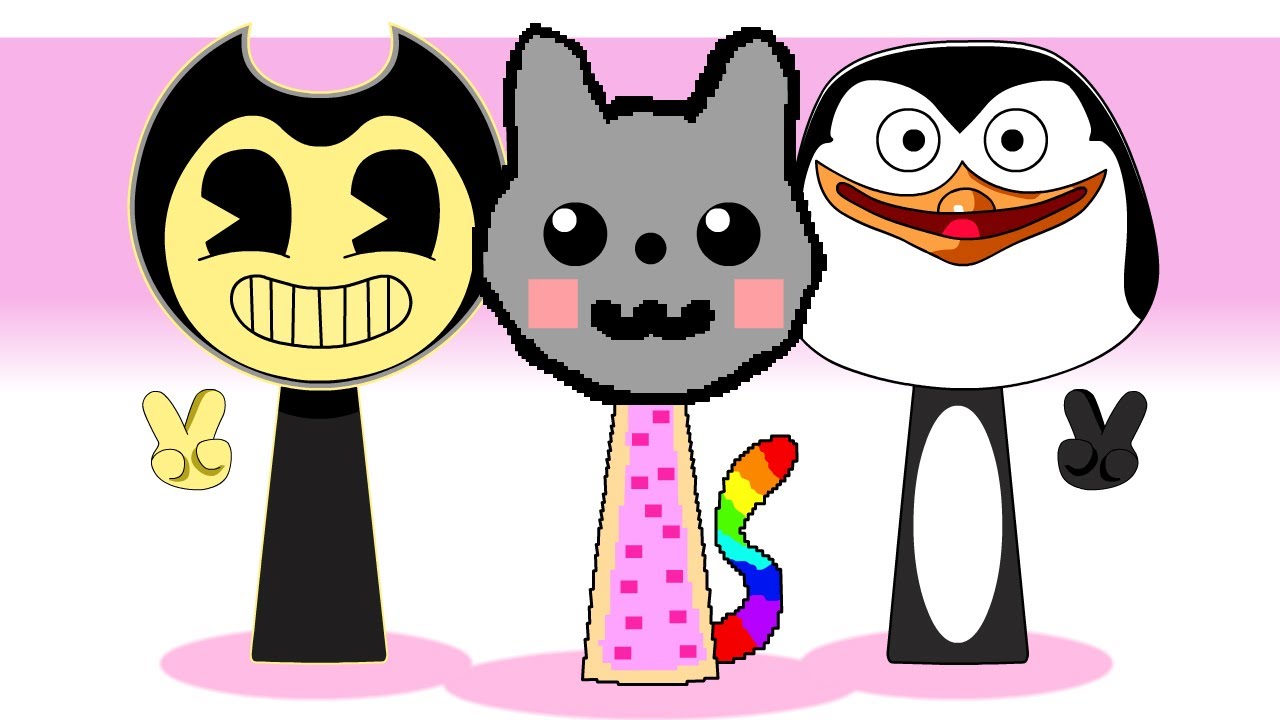 Sprunki OC All Phase: Nyan Cat, Skipper, Bendy | Compilation Incredibox ...