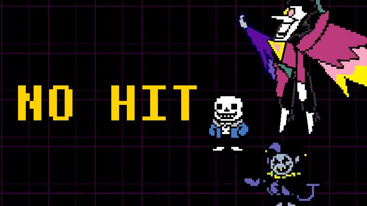 [DELTARUNE AU] Inexistent Freedom サンズ&ジェビル&スパムトンNEO戦 NO HIT! - YouTube