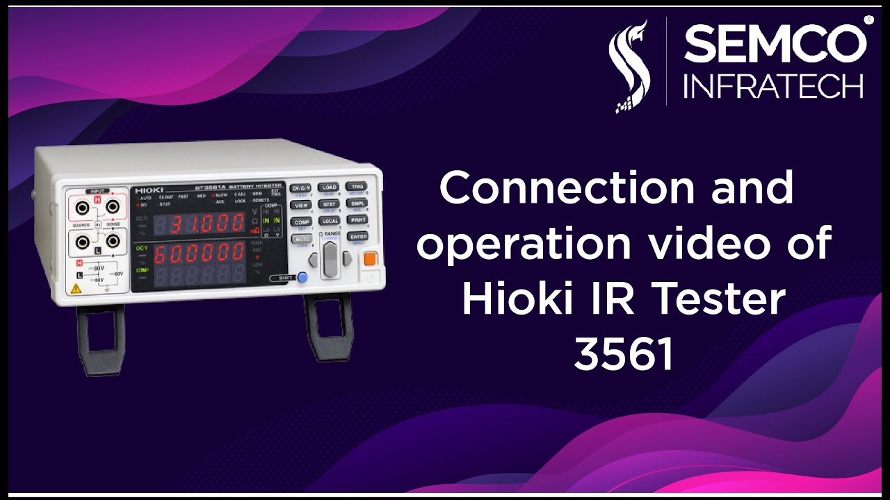 Hioki IR Tester - YouTube