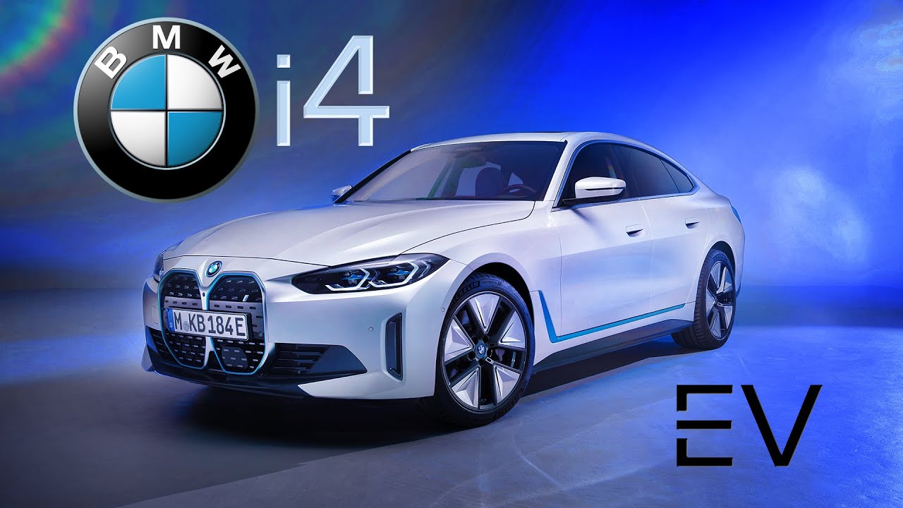 BMW i4 Electric Car Revealed | 300 Mile Range Luxury EV - YouTube