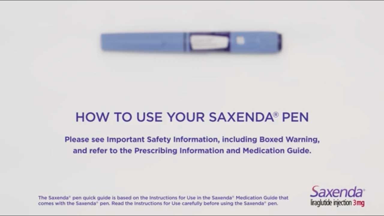 saxenda instruction for use video - YouTube
