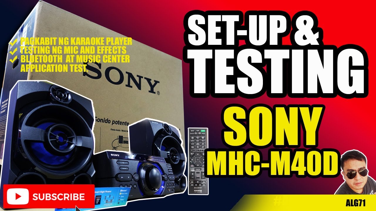 Sony Hi-Fi System MHC-M40D functions and features testing. - YouTube