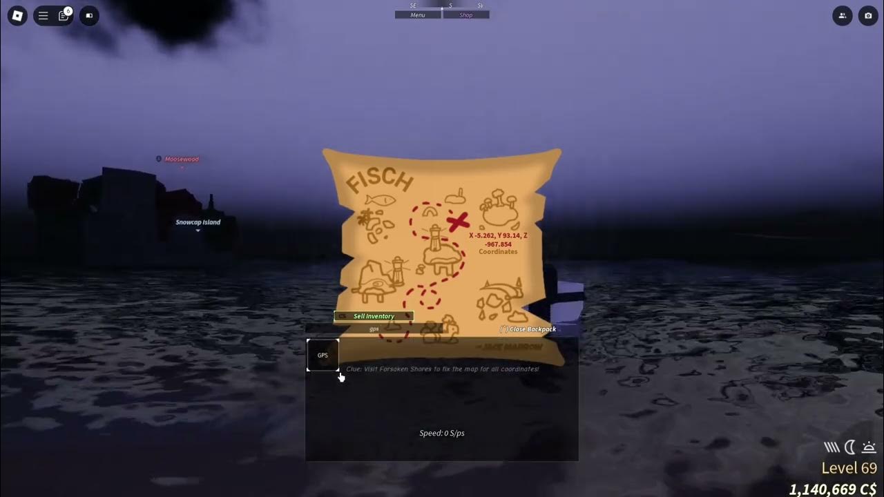 How To Match Treasure Map Coordinates And Find Treasure Chest In Fisch Roblox 2025 Youtube