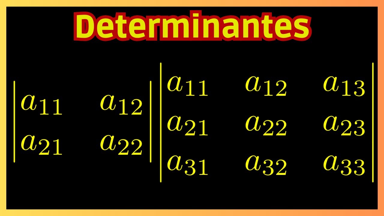 Determinante de uma matriz 2x2 e 3x3 - Álgebra Linear - Aula 17 - YouTube