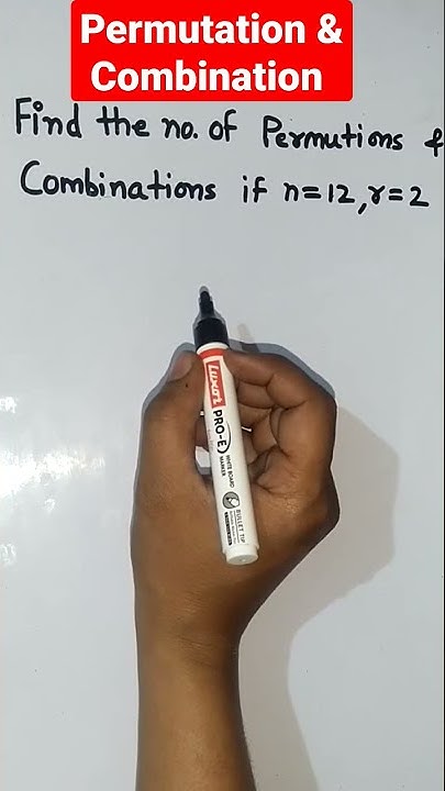 Maths Class 11th Permutation and Combination find nPr and nCr ... - YouTube