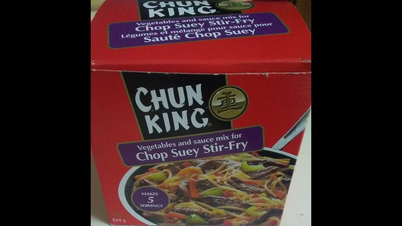 Chun King Chop Suey Stir Fry 2017 - YouTube