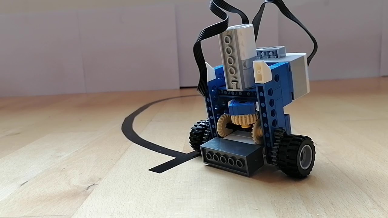 LEGO WEDO LINE FOLLOWER - YouTube