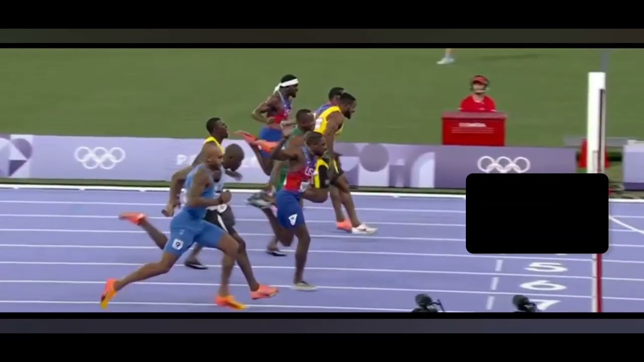 Men 100m finals slow motion finish parish olympic 100m finals - YouTube