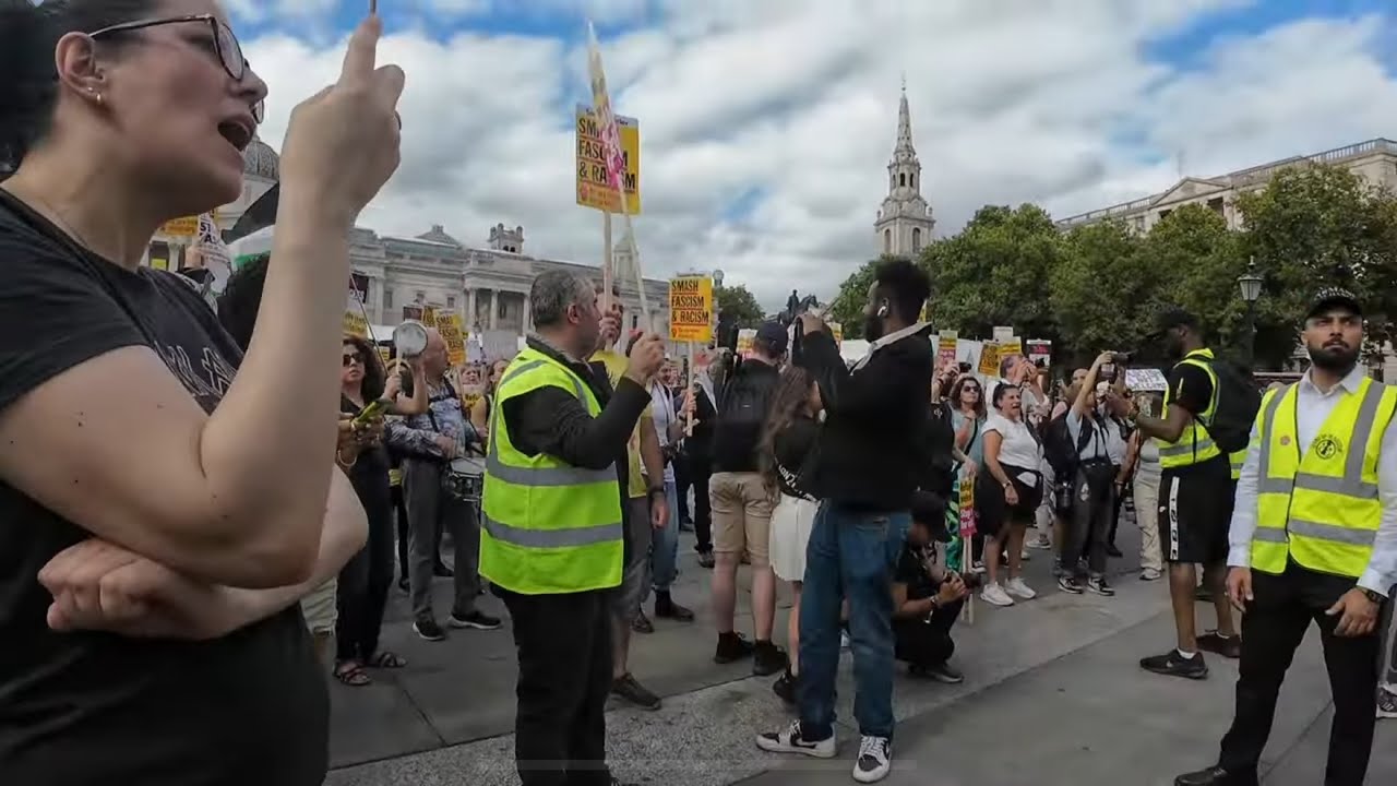 two tier policing (10th August protests) - YouTube