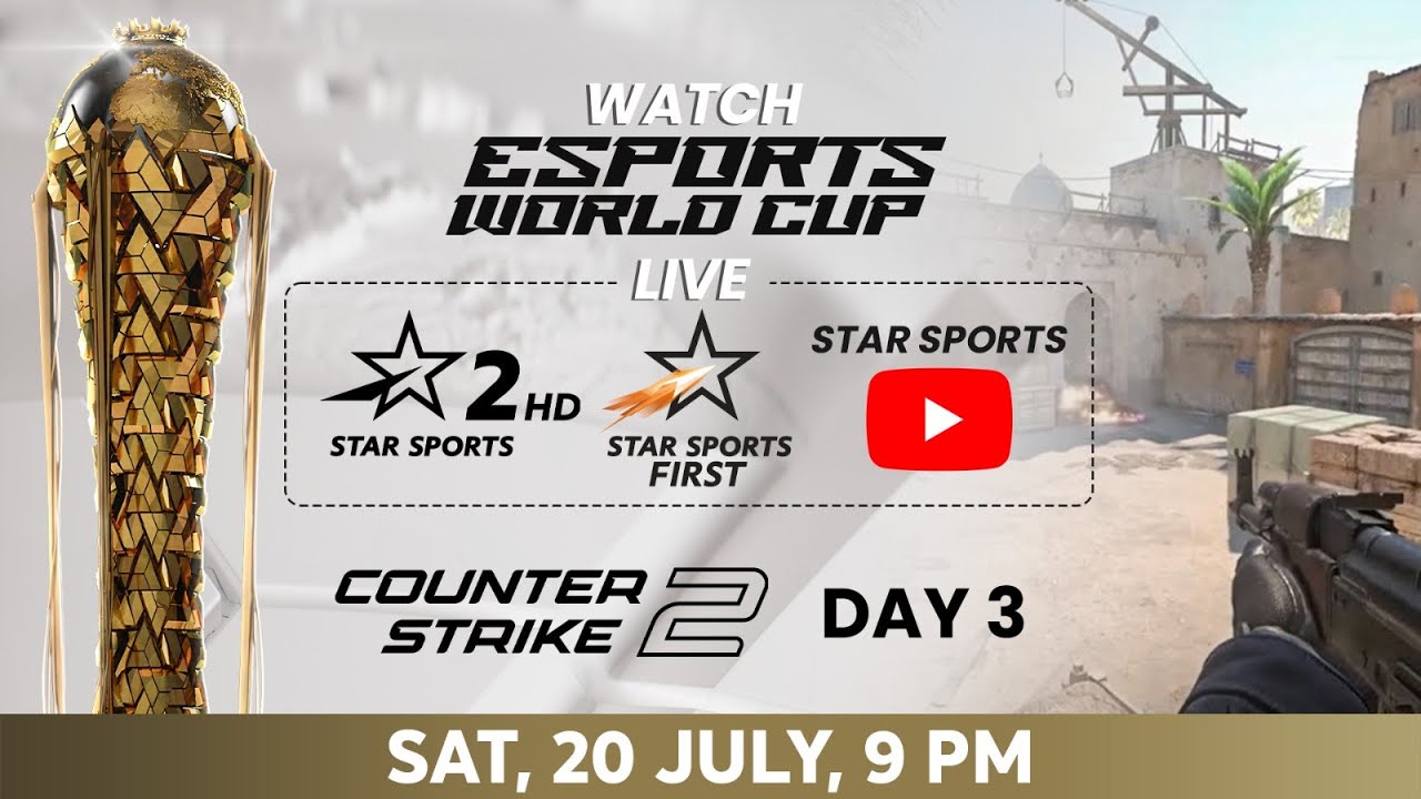 ESPORTS WORLD CUP 2024 - COUNTER STRIKE 2 - DAY 3 | LIVE | #EsportsOnStar - YouTube