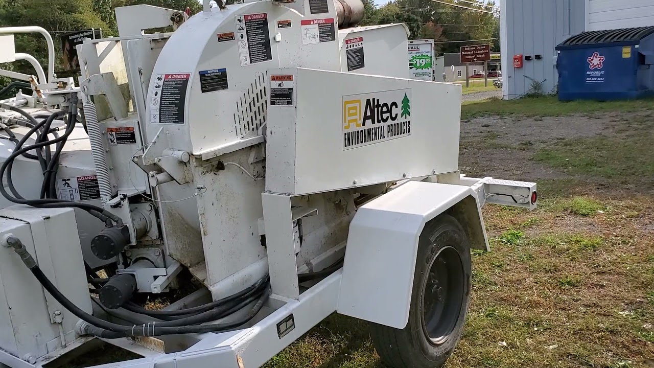 2008 Altec CFD1217 Curb Side Feed Chipper 12" disc self feeder SOLD ...