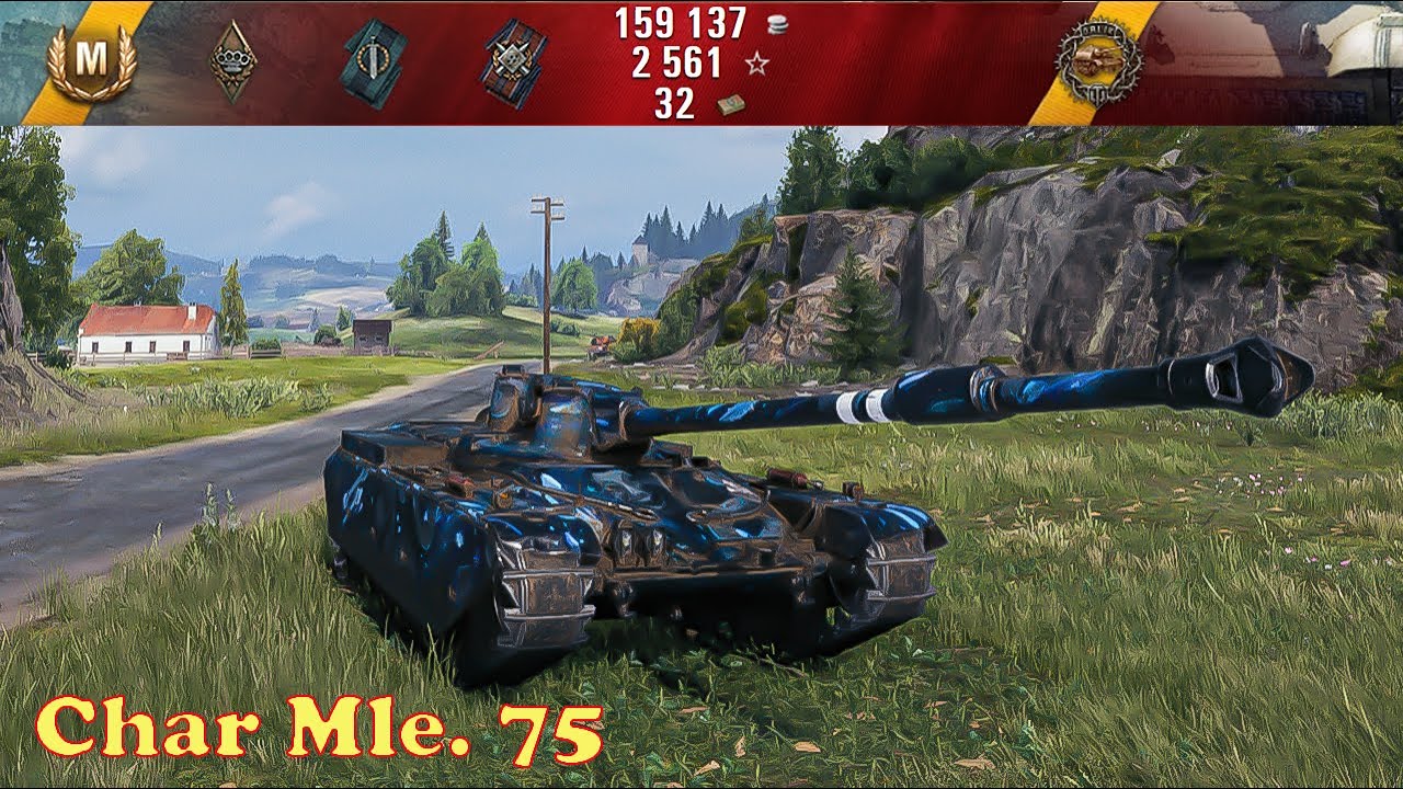 Char Mle. 75 - World of Tanks UZ Gaming - YouTube