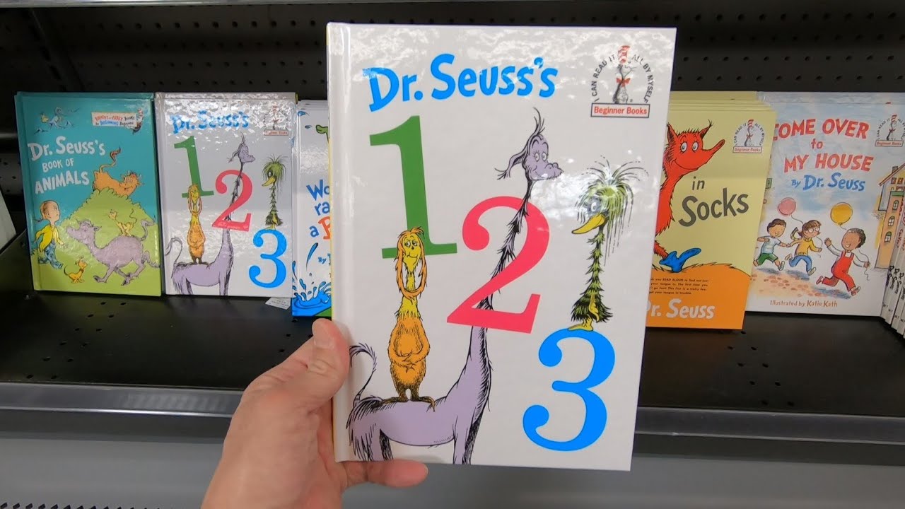 DR. SEUSS'S 1 2 3 BEGINNER BOOKS DR. SEUSS BOOK CLOSE UP AND INSIDE ...