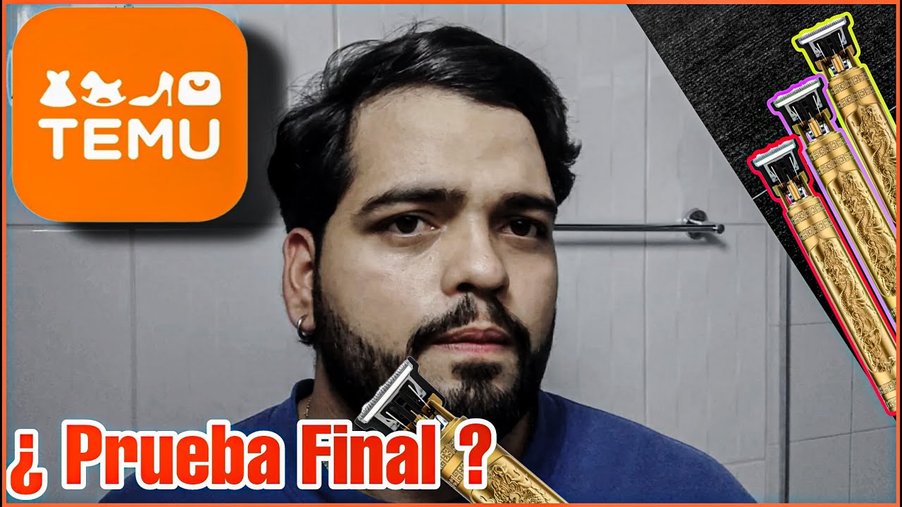 Desvanecido De BARBA En 5 Minutos Con la Trimmer de Temu ¿vale la pena ...