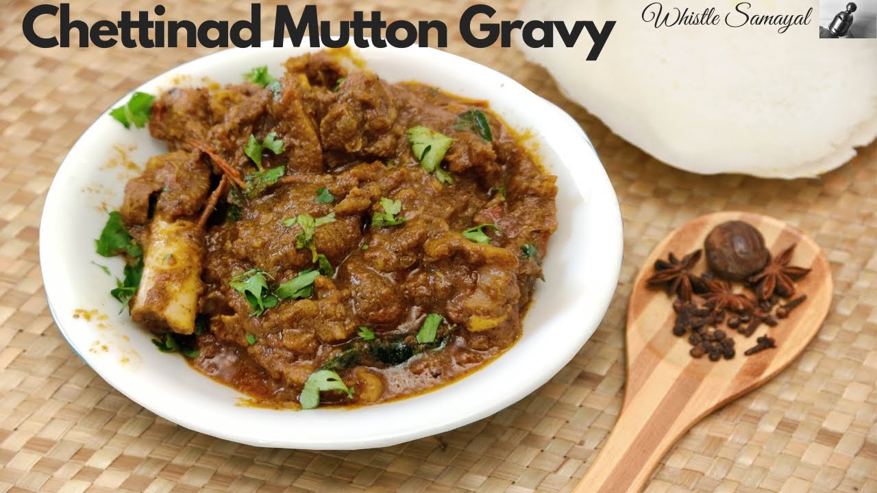 Chettinad Mutton gravy with Home-made masala powder| Simple mutton ...