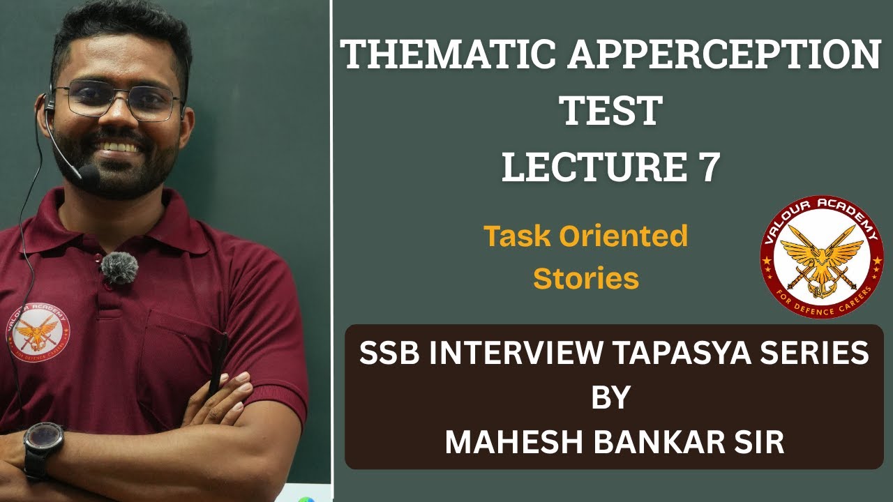 MASTERING TAT | SSB TAPASYA SERIES BY MAHESH BANKAR SIR | LECTURE 7 ...