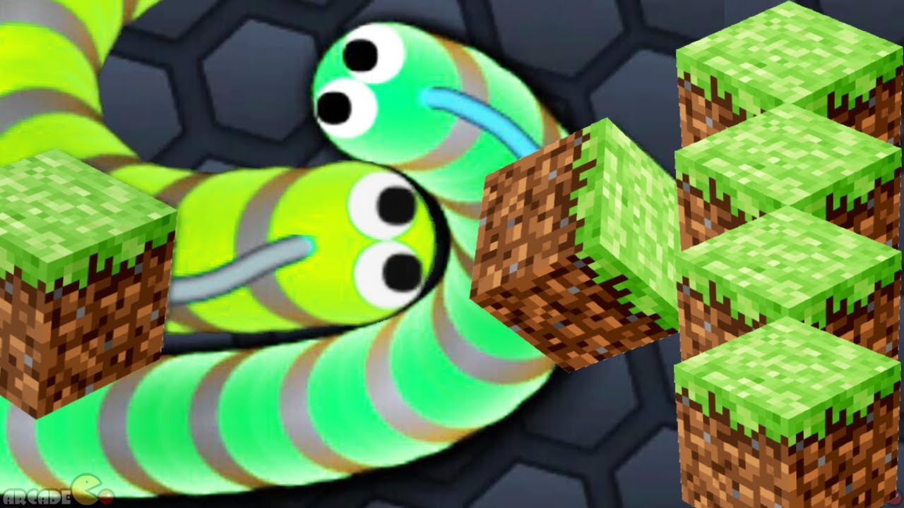 Slither.io: Minecraft Block Costume Skin Mod! (Slither.io Best Moments ...