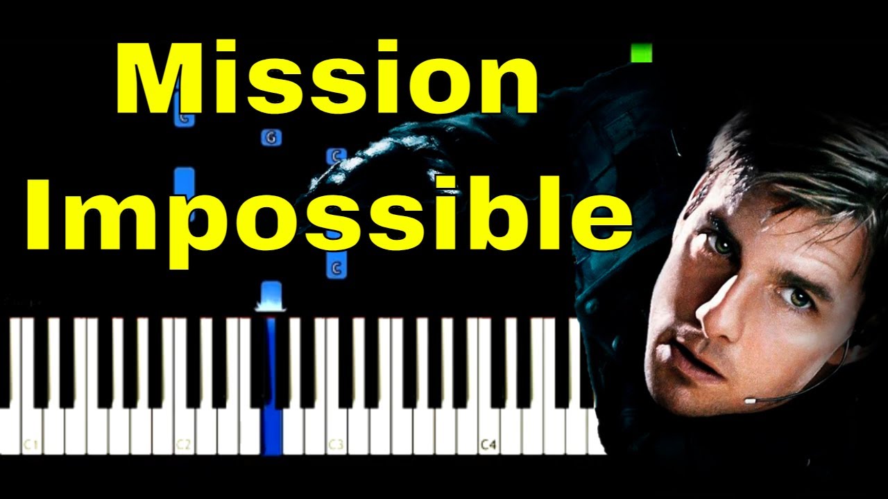Mission Impossible Theme | EASY Piano Tutorial synthesia - YouTube