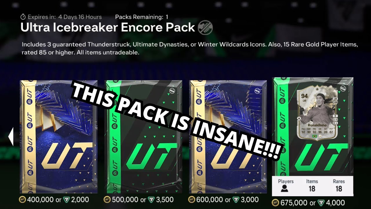 PACKING THUNDERSTRUCK RONALDINHO 😱 FC 24 Ultimate Team - YouTube