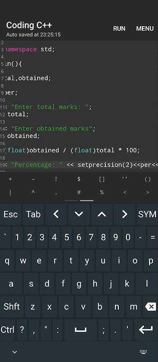 Marks Percentage C++ Program - YouTube