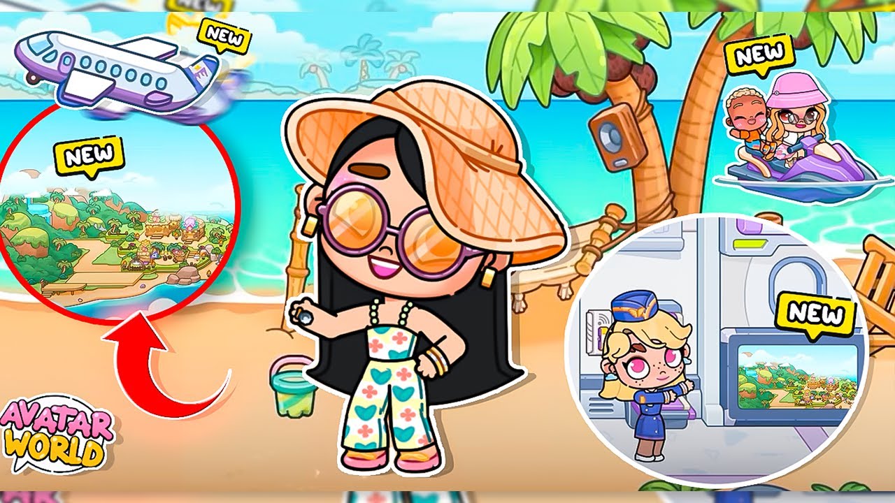 NOUVELLE MISE À JOUR À VENIR *LA PLAGE* SUR AVATAR WORLD ! MISS QUEEN 👑 ...