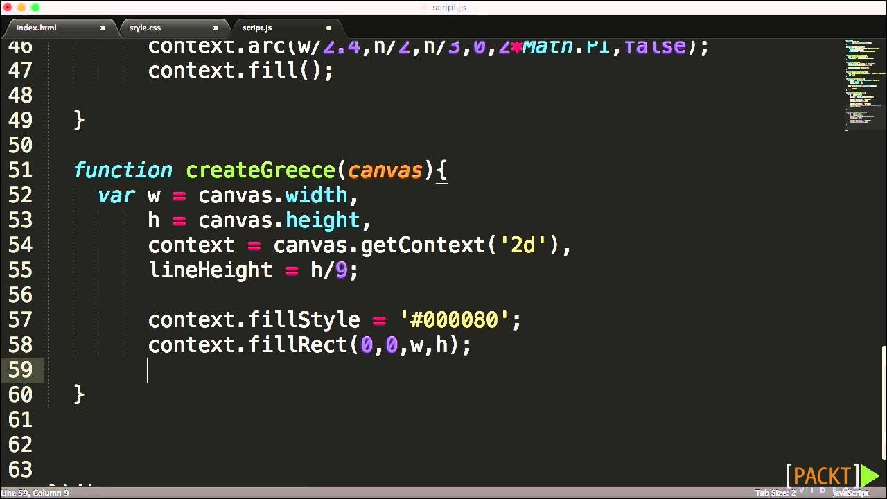 Mastering HTML5 Canvas: Drawing Our First Canvas Lines | packtpub.com - YouTube