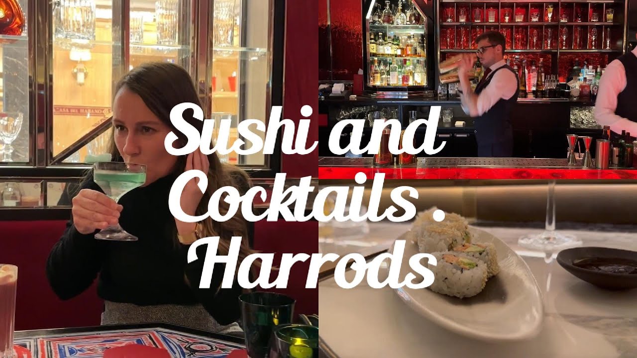 Sushi and Cocktails at Harrods - YouTube