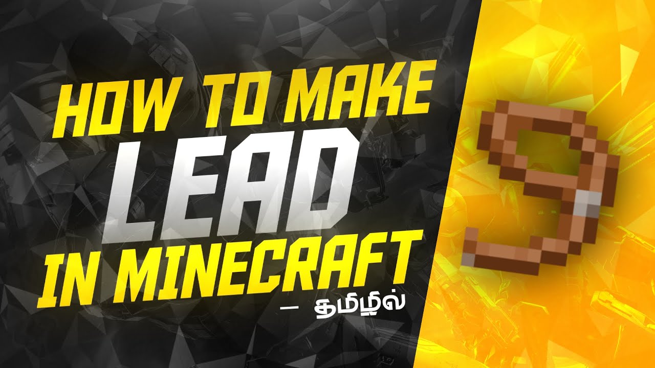 How to Make Lead in Minecraft (Tamil) | Beginner Tutorial of Minecraft ...