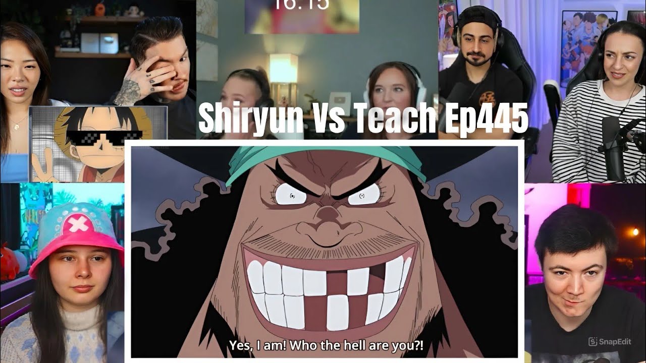 The Dangerous Encounter! Blackbeard and Shiryu of the Rain!" One Piece ...