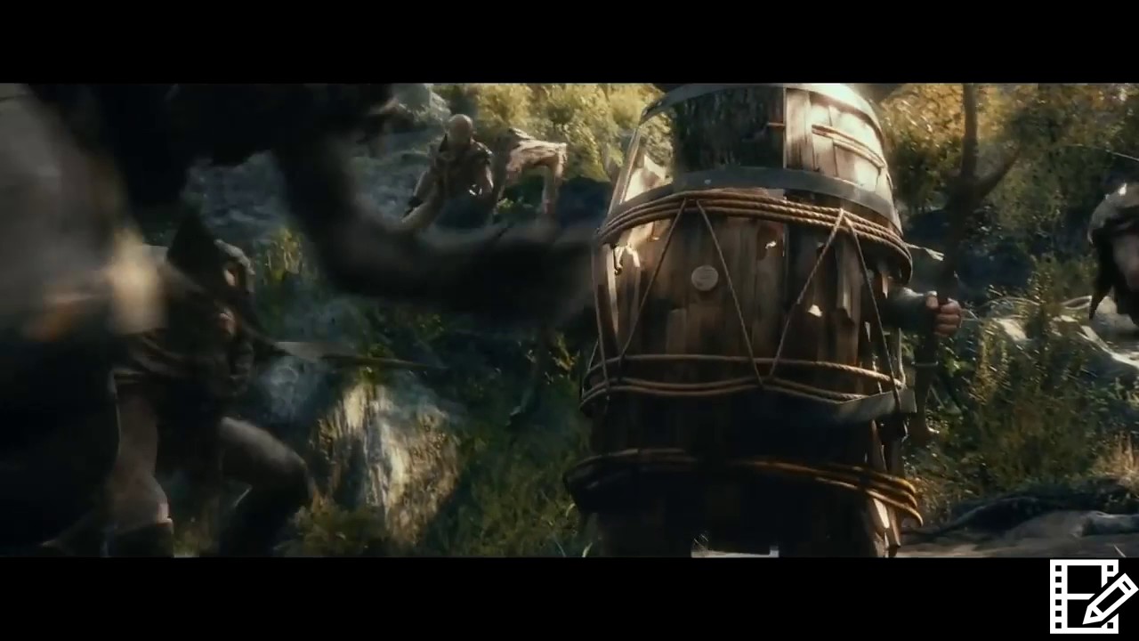 Bombur kills orcs - YouTube