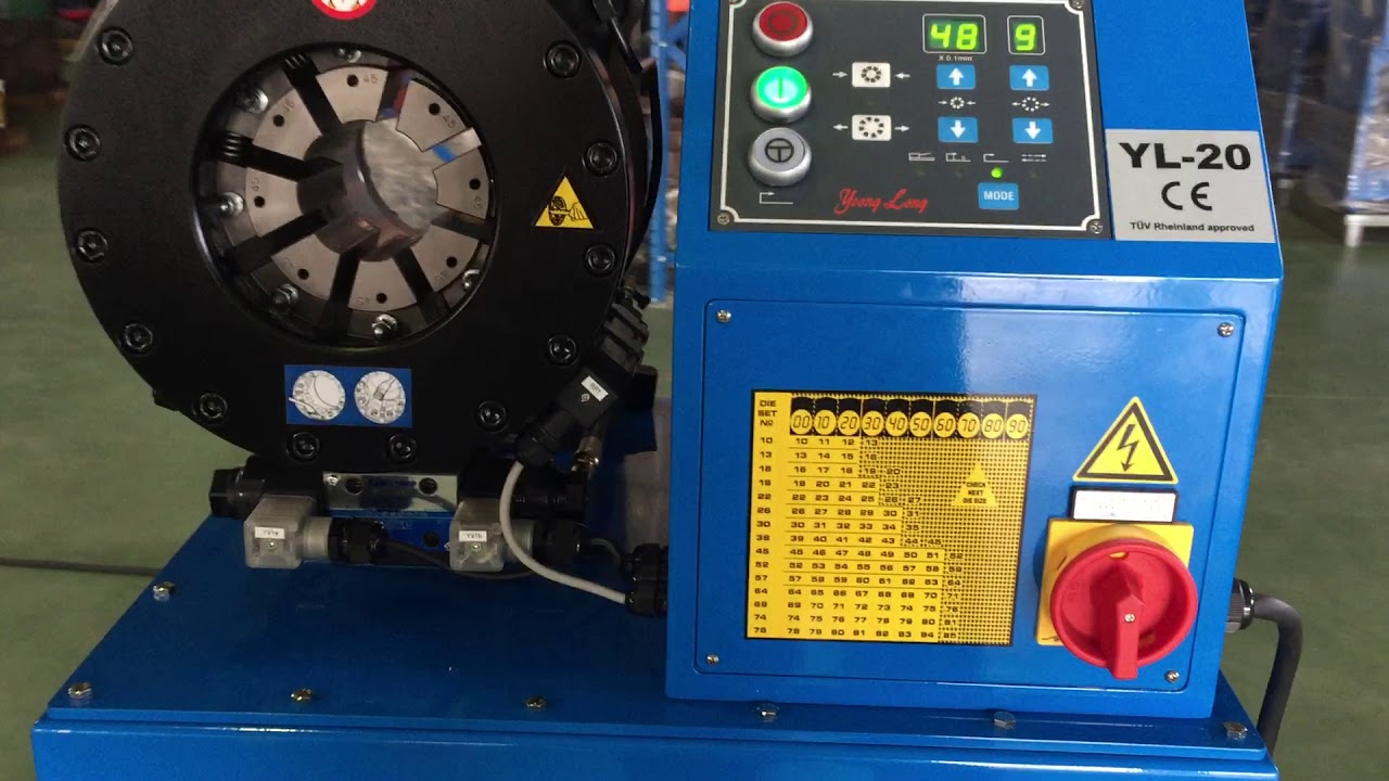 YL-20S HYDRAULICS HOSE CRIMPING MACHINE, HOSE SWAGING MACHINE, HOSE ...