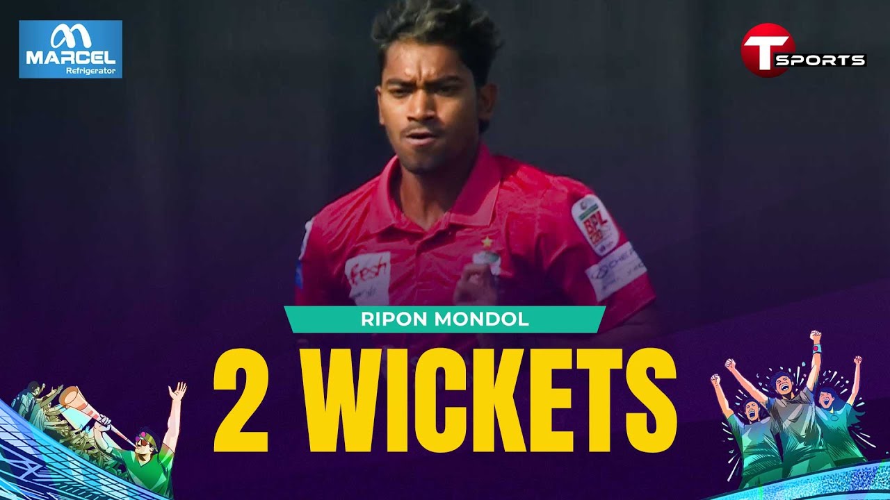 রিপনের জোড়া আঘাত! একই ওভারে উসমান-ক্লার্ক আউট! 💥| Ripon Mondol | BPL ...