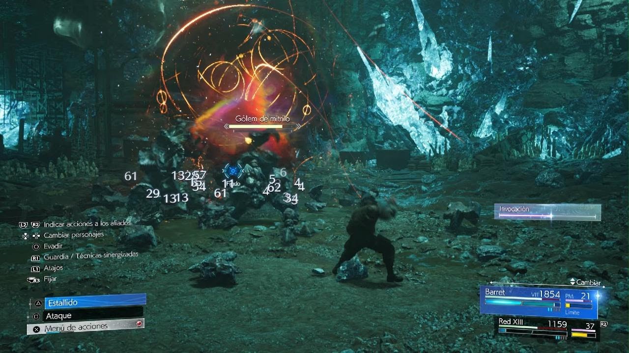 FINAL FANTASY VII REBIRTH GOLEM DE MITRILO BOSS - YouTube