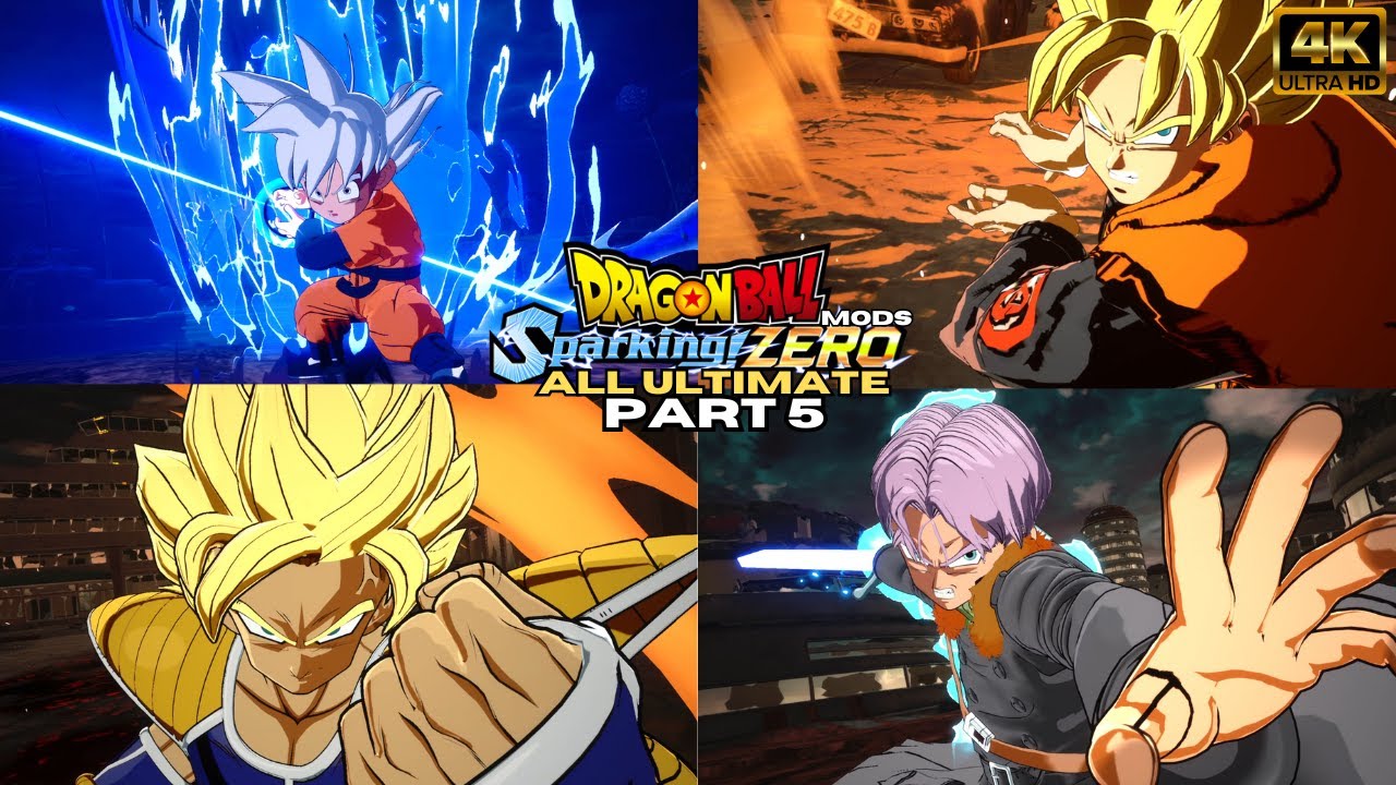 All New Dragon Ball Sparking Zero Character Mods All Ultimate PART 5 4K ...