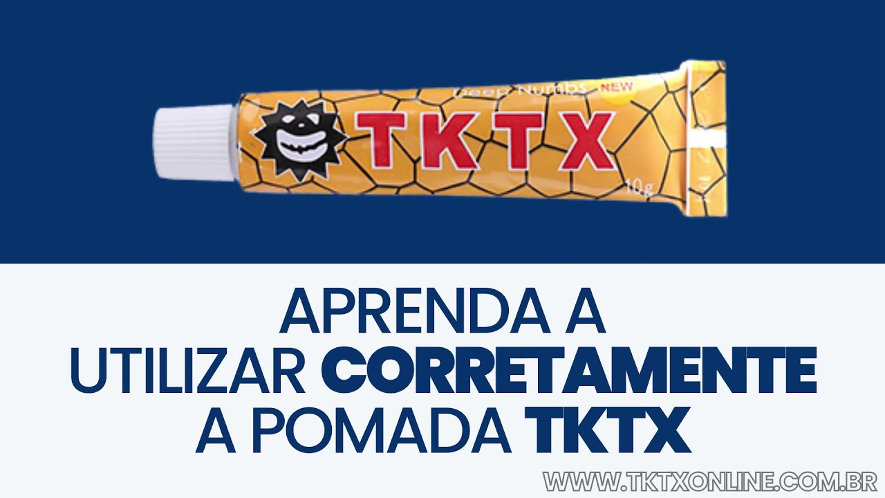 Como usar a Pomada anestésica TKTX - YouTube