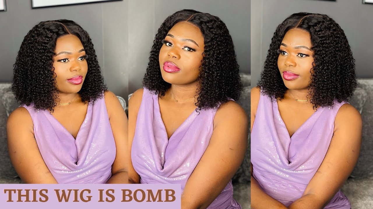 My “Curly Glue-less Hair Routine” / 5*5 Wig Installation 🤯 || NO GLUE ...