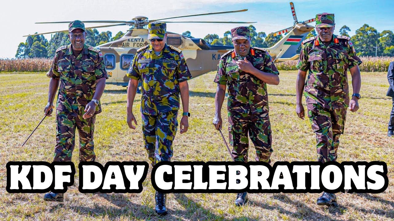 President Ruto's Spectacular Arrival in Eldoret for the KDF Day ...