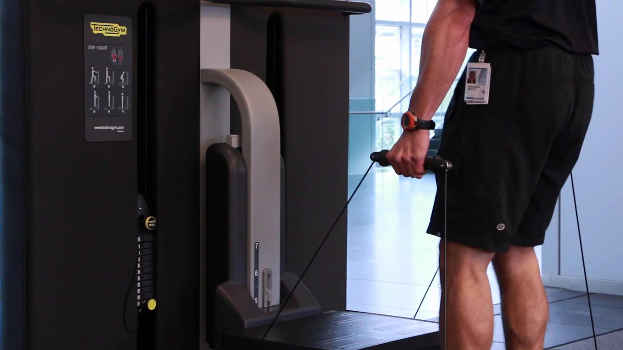 Technogym Standing Leg Press (Squat) - YouTube